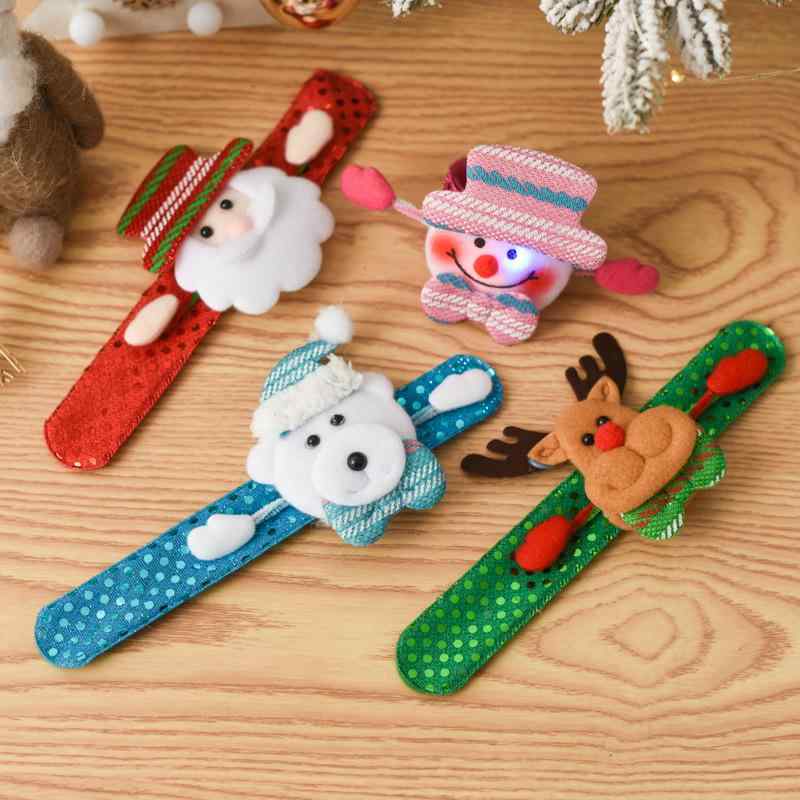 ・カテゴリ: クリスマスパタパタブレスレット・主な素材: 布・カラー展開: スパンコール発光雪人モデル、スパンコール発光小ママモデル、フランネル発光小ママモデル、スパンコール非発光雪人モデル、Q萌老人モデル、Q萌トナカイモデル、Q萌小樹モデ...