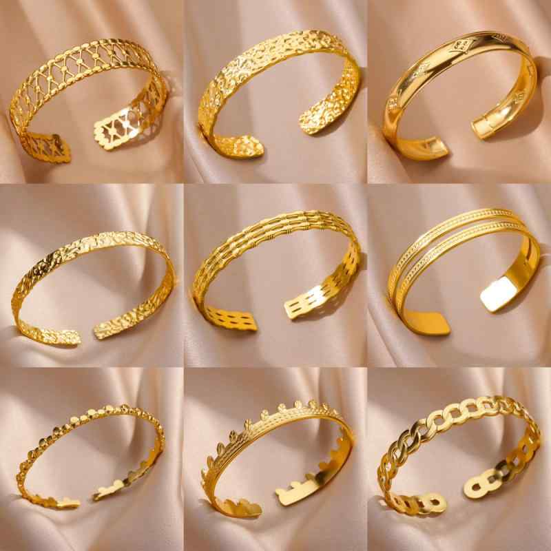 ・カテゴリ: ブレスレット・素材: ステンレス・加工技術: 電気メッキ・デザイン: ラウンド、ドット、幾何学・スタイル: インスタ風、個性派・重量: 20-30g
