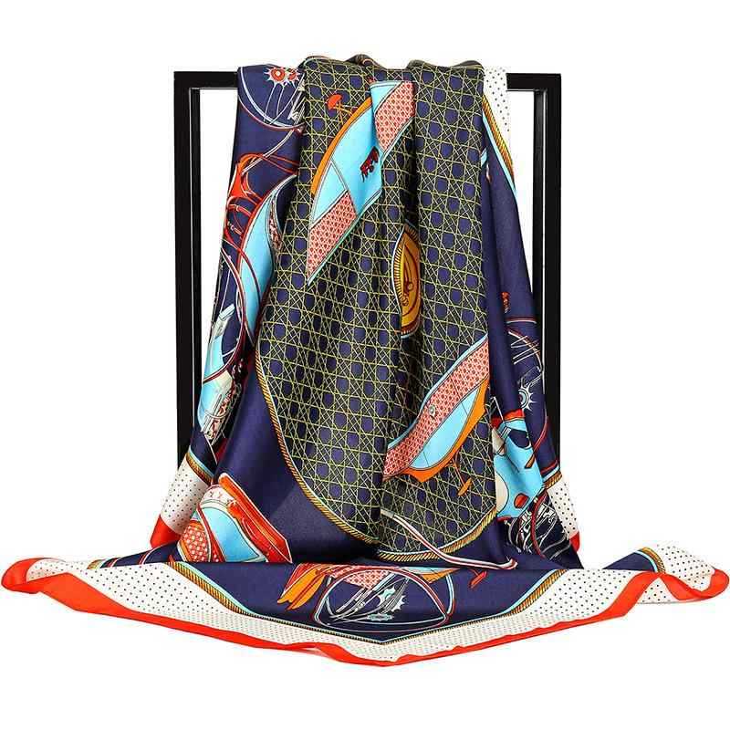 ・素材: 斜紋織・織り方: 斜紋織・機能: 装飾・スタイル: スカーフ・幅: 90cm・長さ: 90cm