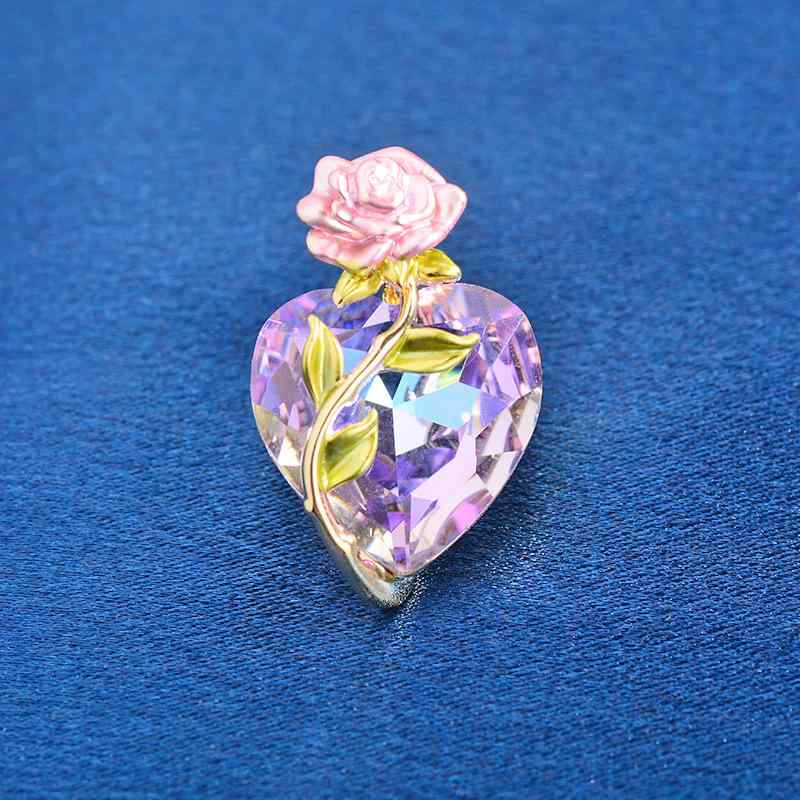 ・素材: 銅・スタイル: レディース・デザイン: ハート、花・処理プロセス: 電気メッキ・カラー展開: マルチカラー・トレンド要素: ハート・機能: 記念、装飾、ギフト・テイスト: 高級感、ファッション・通勤・対象: 女性・タイプ: ブローチ
