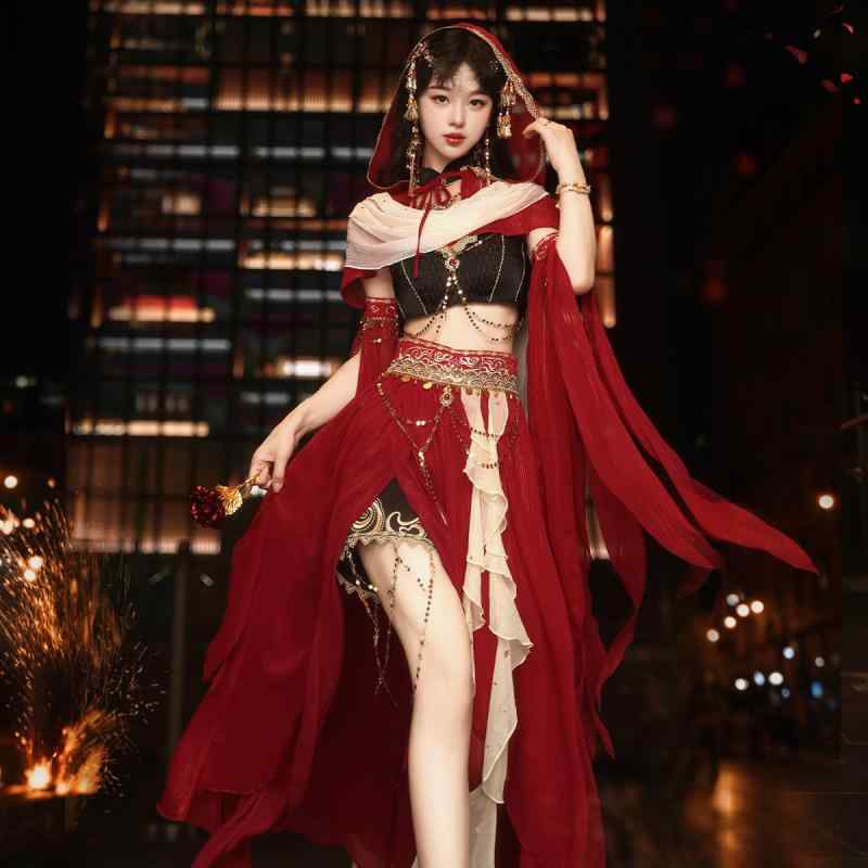・カテゴリ: 漢服スカート・主な素材: ポリエステル（95%以上）・セット内容: 六点セット（キャミソール、ハーフスカート、ショートパンツ、袖、襟、ショール）、キャミソール、ハーフスカート、ショートパンツ、袖、襟、ショール・サイズ展開: S...
