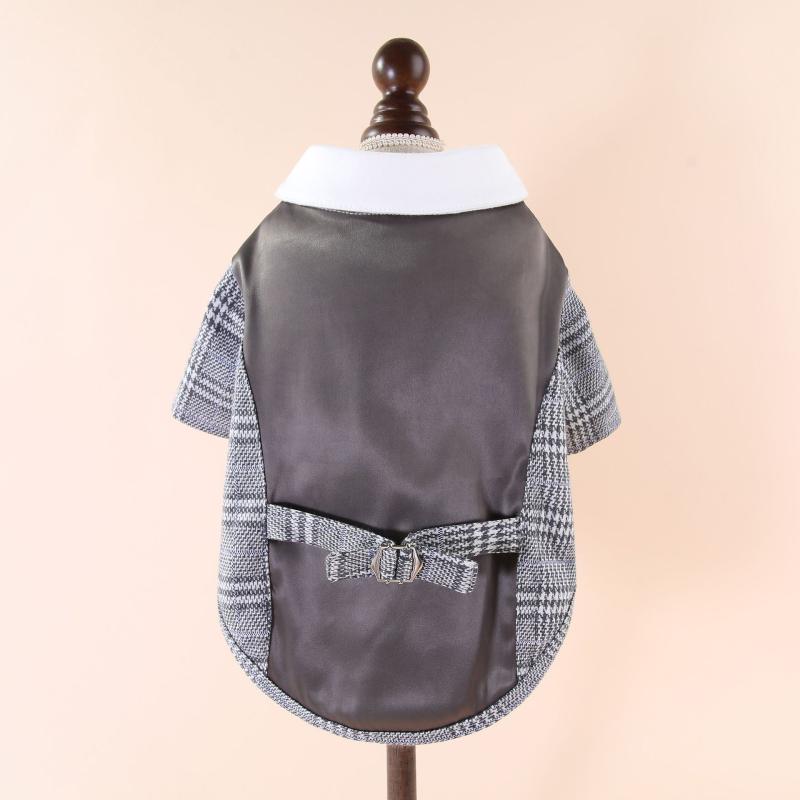 ・カテゴリ: シャツ、ペット服・スタイル: ブリティッシュスタイル・主な素材: 綿・性別: オス・カラー展開: パープル、グレー・サイズ展開: S、M、L、XL