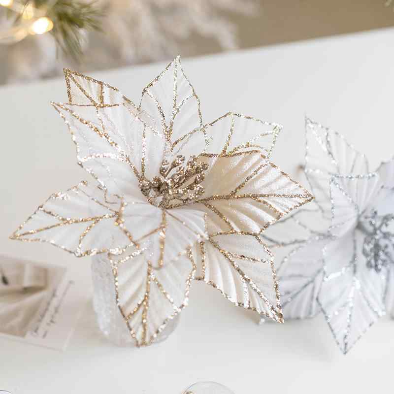 ・カテゴリ: クリスマスデコレーション・素材: 布・カラー展開: ゴールド、シルバーホワイト、シャンパン、レッド・スタイル: モダンアート