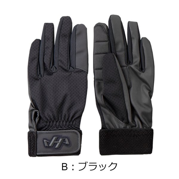 捕手用にこだわった手袋。 シリコンラベル採用。 通気性に優れた素材を使用しています。 左手用のみ。 ○カラー B：ブラック ○サイズ (S)22〜23cm (M)24〜25cm (L)26〜27cm ○素材 甲：ポリエステル 平：ポリウレタ...