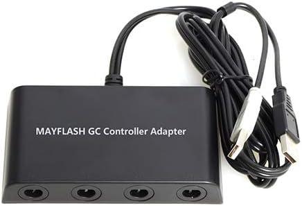 Mayflash GCコントローラー接続タップ SWITCH SWITCH2 WU PC 用 [日本正規品]多機種対応：Switch、Wii U、PC、Steam Deck、macOS に対応し、幅広いプラットフォームで使用可能です。最大4...