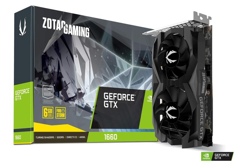 ZOTAC Gaming GeForce GTX 1660 6GB GDDR5 192ビット ゲーミンググラフィックスカード 超コンパクト ZT-T16600F-10Lチューリングアーキテクチャ。ブーストクロック1785MHz。6GB 19...