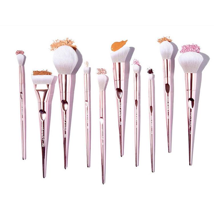 2化粧ブラシ セット 携帯用 ファンデーションブラシ アイシャドウブラシ フェイスパウダーブラシ メイク道具