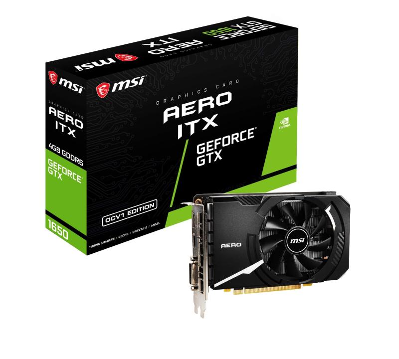 MSI GeForce GTX 1650 D6 AERO ITX OCV1 グラフィックスボード VD7338【GPU】NVIDIA GeForce GTX 1650 (Boost: 1620 MHz)VD7338 日本正規品 1年【バスイ...