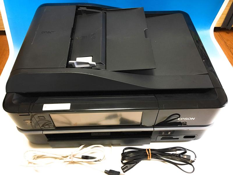 EPSON MultiPhoto Colorio 有線・無線LAN標準搭載 タッチパネル液晶 フォト複合機 6色染料インク EP-901Aフチなし印刷:対応 / 自動両面印刷:非対応 / 最大用紙サイズ:A4コピー機能:対応 / FAX機能...