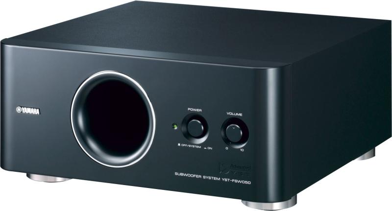 YAMAHA サブウーファーシステム YST-FSW050(B)ブラックテレビラックにもすっきり収まる独自デザインヤマハ独自の低音再生技術A-YST II方式がもたらすクリアで上質な重低音「デジタル・サウンド・プロジェクター」シリーズとのシ...