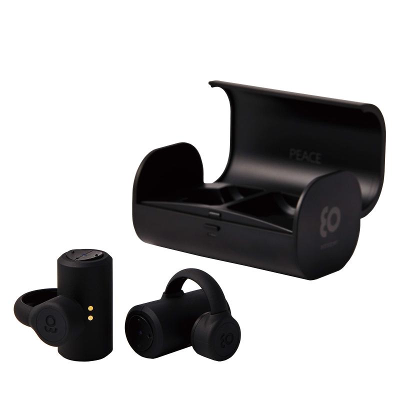 BoCo 完全ワイヤレス Bluetooth 骨伝導イヤホン（ブラック）boco earsopen PEACE TW-1 BLACK PEACETW1BK世界初、完全ワイヤレス骨伝導イヤホン音楽を聴きながら電車内のアナウンスもきちんと聞こえ...