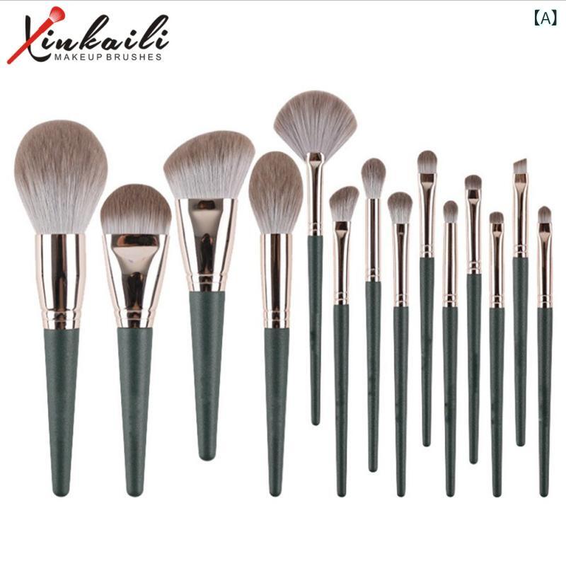 メイクブラシ セット 14本 熊野筆風 лице 豪華山羊毛 混毛 フェイスブラシ チークブラシ アイシャドウブラシ 散粉ブラシ パウダーブラシ 贈り物 ギフト・カテゴリ: 化粧ブラシ・ブラシ本数: 14本・ブラシ素材: 人造繊維・ブラシケ...