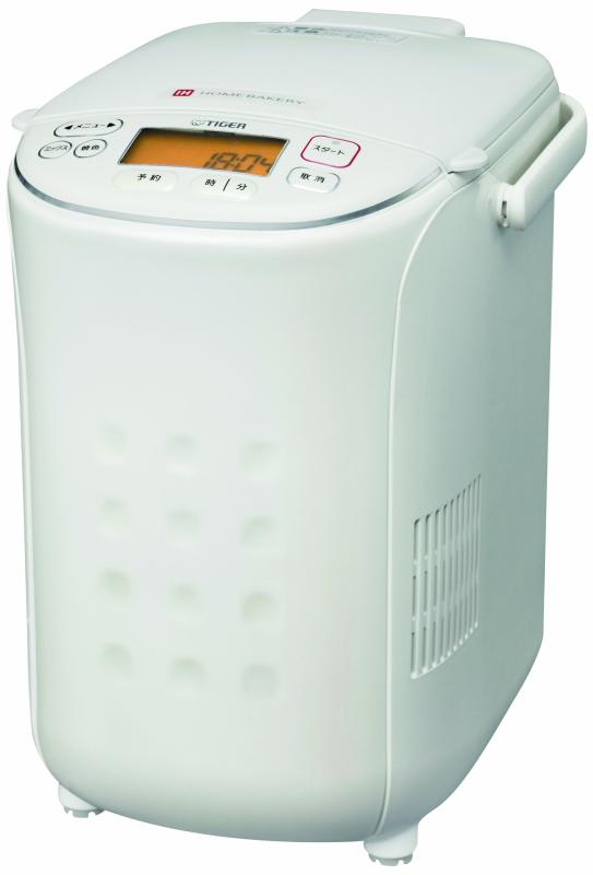 TIGER IHホームベーカリー やきたて ホワイト KBH-V100-W本体サイズ(約):幅23.2×奥行31.6×高さ33.9cm本体重量:約6.4kg素材・パンケース~クラッド材(SUS-AL)+内面フッ素、パン羽根~アルミ、めん・も...