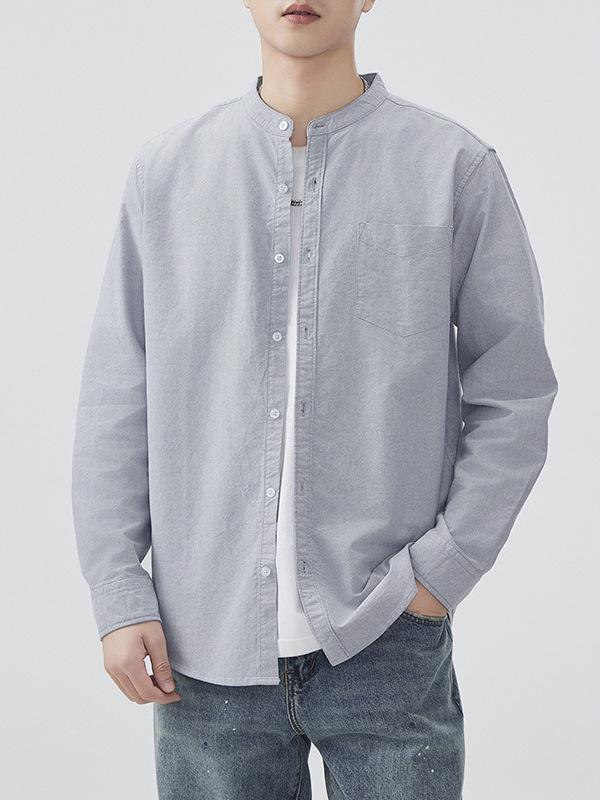 シャツ メンズ 男性用 日系 复古 オックスフォードシャツ 綿 長袖シャツ トップス ワークシャツ 春夏 トレンド