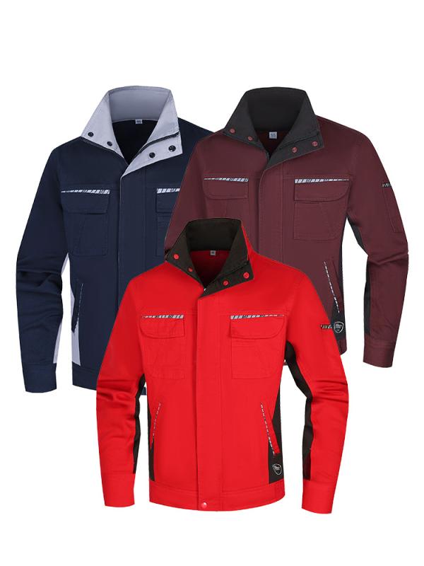 作業服 男性用 長袖 綿 ワークウェア 上下セット 自動車整備 旋盤 電気工事 防寒 現場作業