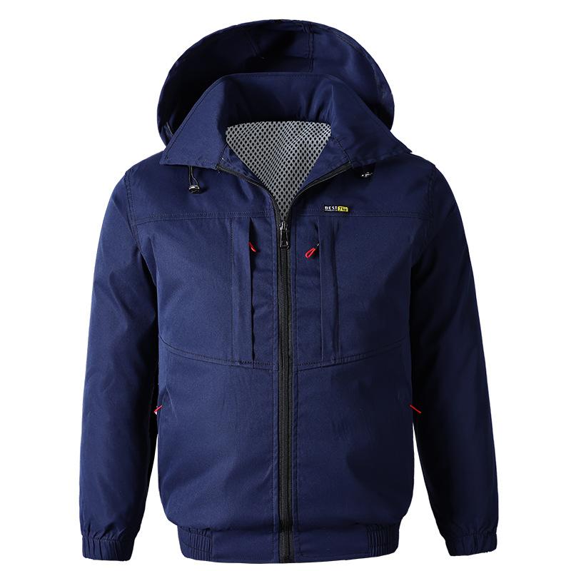 ジャケット 男性用 空調服 UVカット 遮熱 現場作業 工場 軽作業 スタッフ 向け 熱中症対策 暑さ対策 作業服 ジャンパー ブルゾン