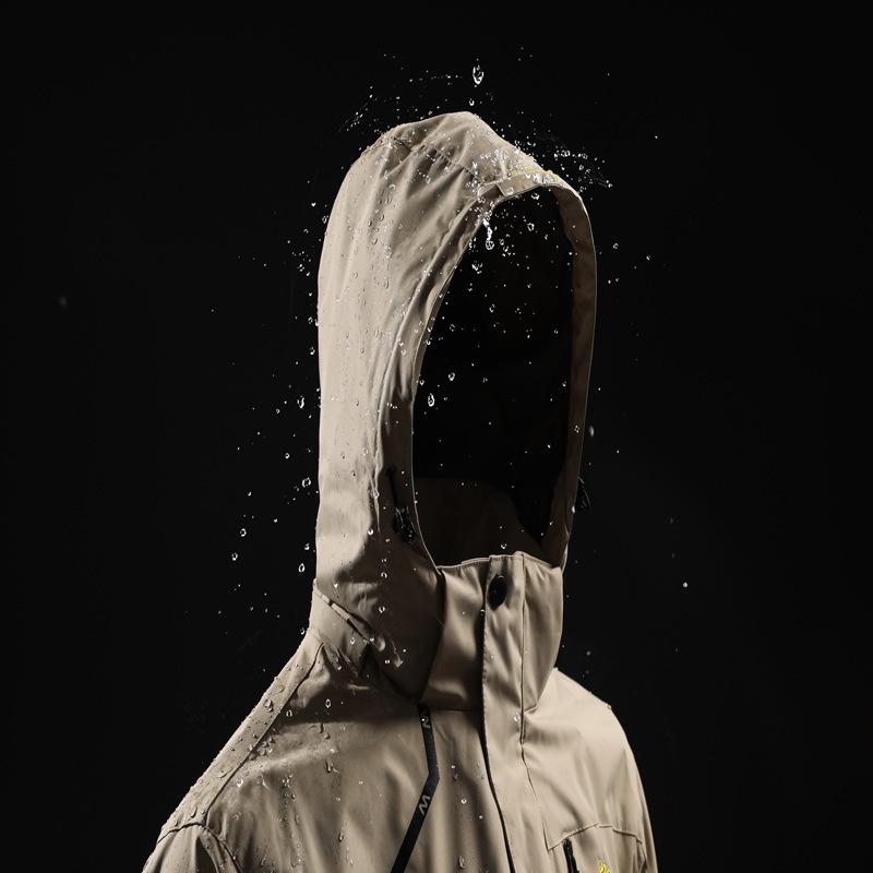 マウンテンパーカー 男性用 春秋 薄手 長袖 登山 スキーウェア 透湿 耐摩耗 アウター アウトドア