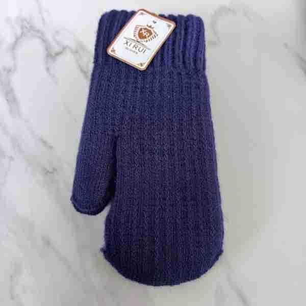 2手袋 秋冬 ニット レディース 厚手 裏起毛 防寒 あったか ミトン グローブ かわいい おしゃれ 二重編み シンプル カジュアル