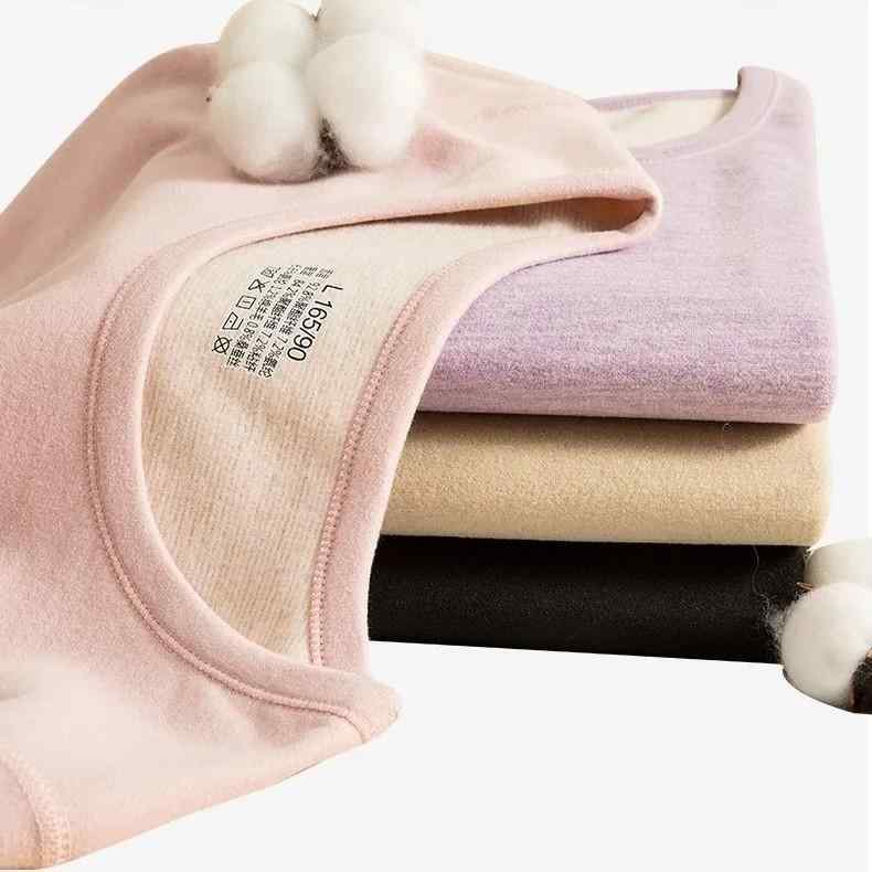 インナー レディース メンズ 保温インナー 上下セット 丸首 秋冬 暖かい 羊毛 蚕糸 あったか 肌着 秋冬