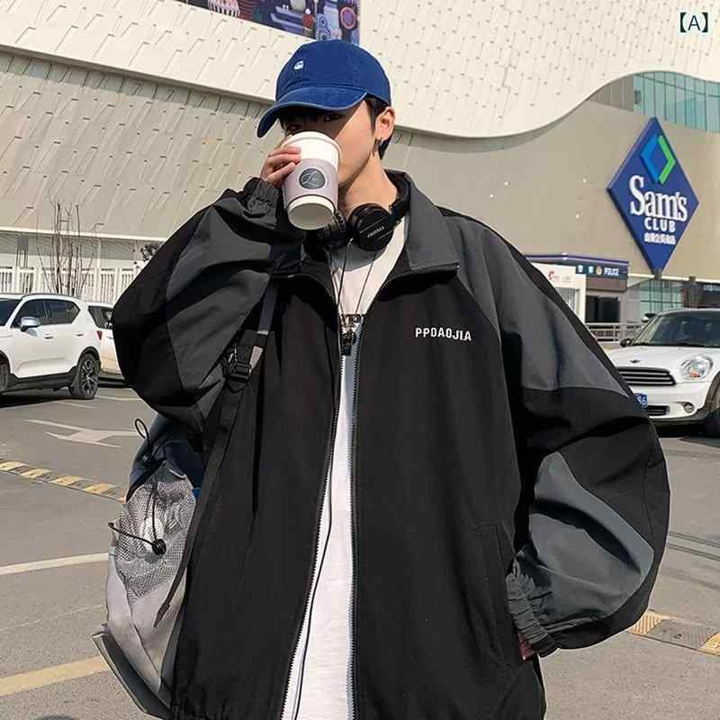 ジャケット 男性用 レトロ 配色 切り替え スタンドカラー ブルゾン スポーティ 野球・製品カテゴリ: ジャケット・スタイル: ストリート・ネックライン: スタンドカラー・フィット: ゆったり・前立て: ジッパー・フード: なし・・パターン...