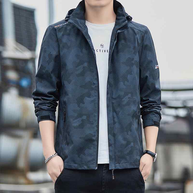 ジャケット 男性用 アウトドア 撥水 防風 取り外し可能 フード付き カジュアル スプリングコート・カテゴリ: ジャケット・スタイル: カジュアル・ネックライン: 翻领・版型: 合体型・前開き: ジッパー・フード: 連帽・厚さ: 薄手・柄:...