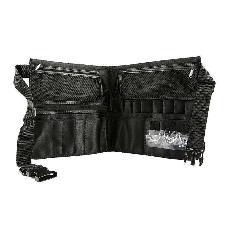 メイクブラシケース 大容量 メイクアップアーティスト プロ仕様 メイクブラシ 携帯 収納 腰巻き ウエストポーチ