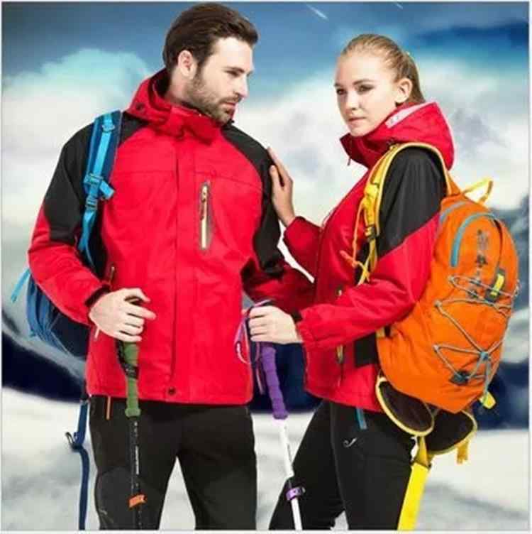 2マウンテンパーカー 男性用 スキーウェア 防水 防風 アウトドアウェア 秋冬用 防寒着 ワークウェア 3way