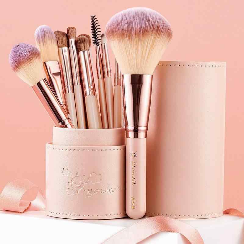 2メイクブラシ アイシャドウブラシ セット やわらかい 柔らか ソフト ふわふわ 初心者 かわいい ピンク系