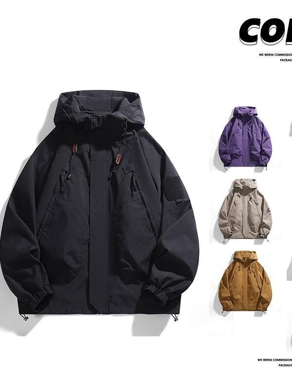 ジャケット 男性用 アウトドア 登山服 ブルゾン 多ポケット 防水 防風