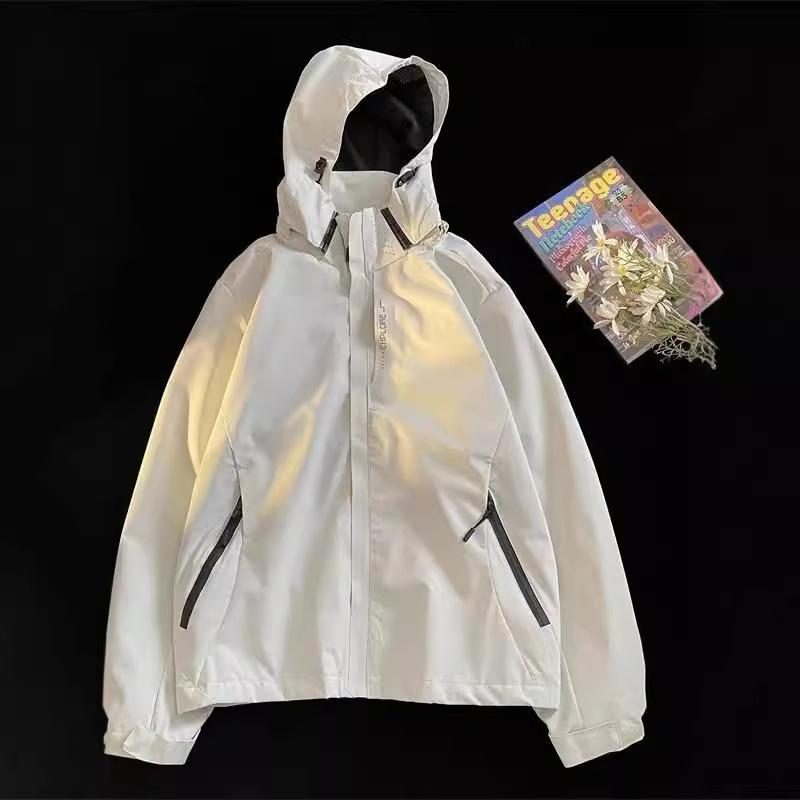 マウンテンパーカー メンズ 防風 ジャケット 春秋 ストリート系 ワークウェア ブルゾン ゆったり アメカジ カジュアル ペア着