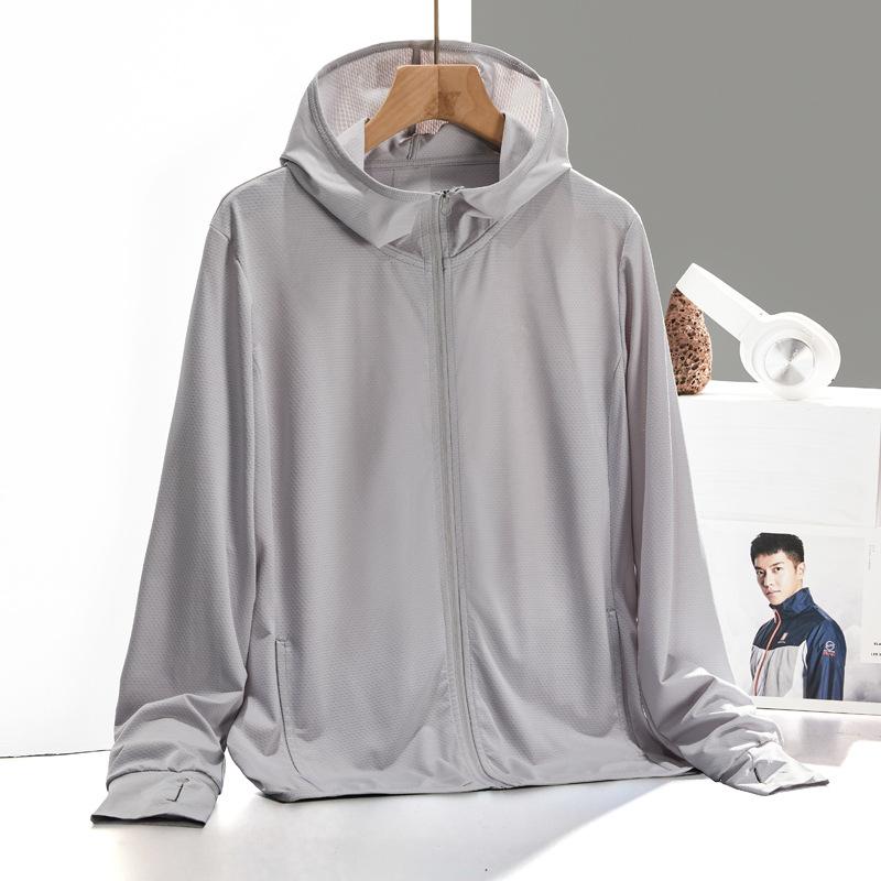 アウター 男性用 釣り用 長袖 UVカット 接触冷感 伸縮性 スポーツ アウトドア パーカー