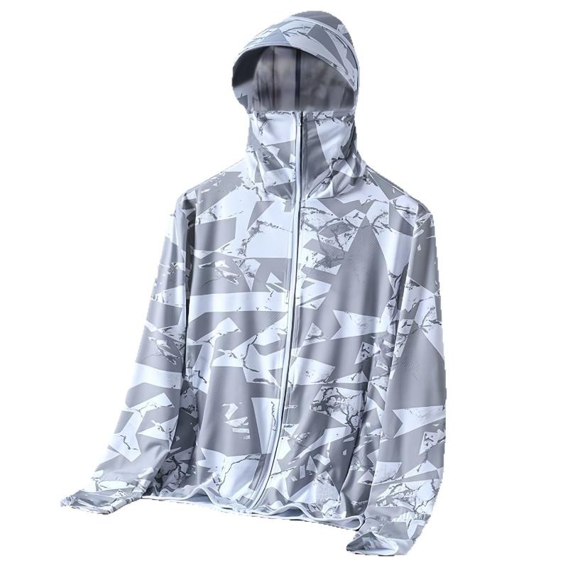 アウター 男性用 接触冷感 迷彩柄 UVカット 紫外線対策 釣り ウェア 薄手 ジャケット アウトドア 接触冷感・製品カテゴリ: 風衣・フード: 有り・対象年齢: 若者・フィット: タイト・生地: 化学繊維混紡・主な生地成分: ポリエステル...