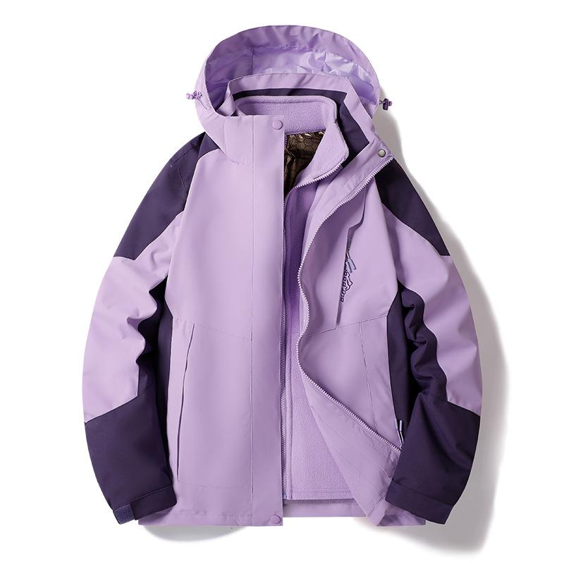 マウンテンパーカー 男性用 三合一 アウトドア 登山服 秋冬 防寒 切り替え メンズ レディース 撥水 防風 作業服