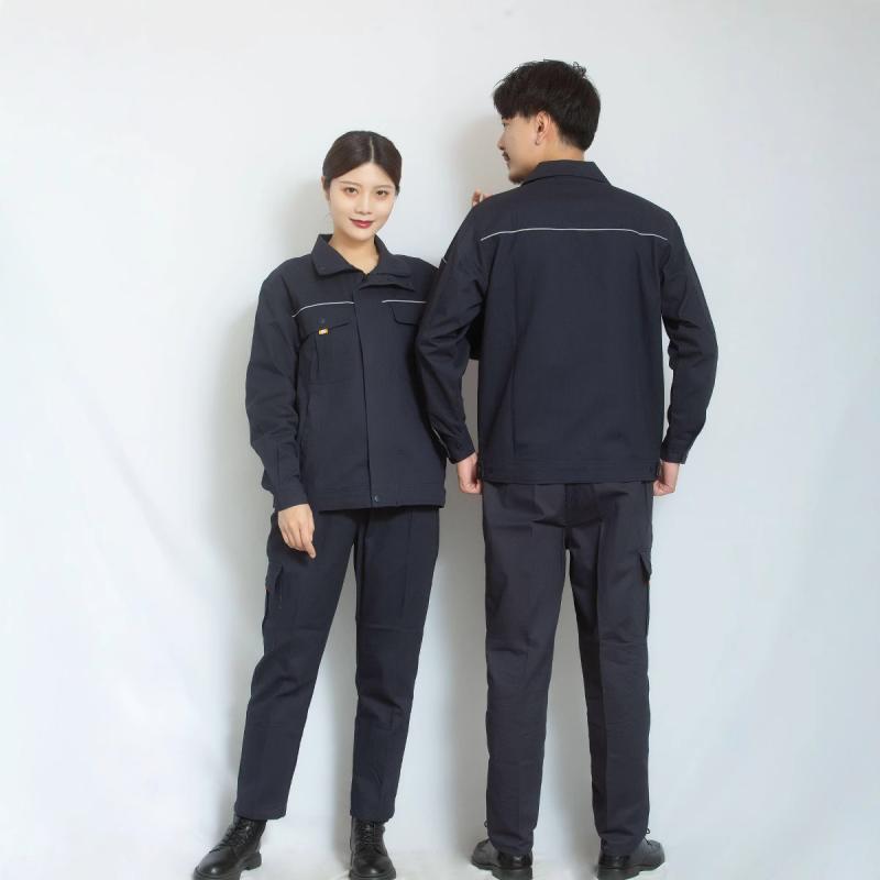 作業着 秋冬 綿 厚手 立ち襟 丈夫 ワークウェア 電気工事 溶接 工場 車間 作業 現場 男性用 女性用