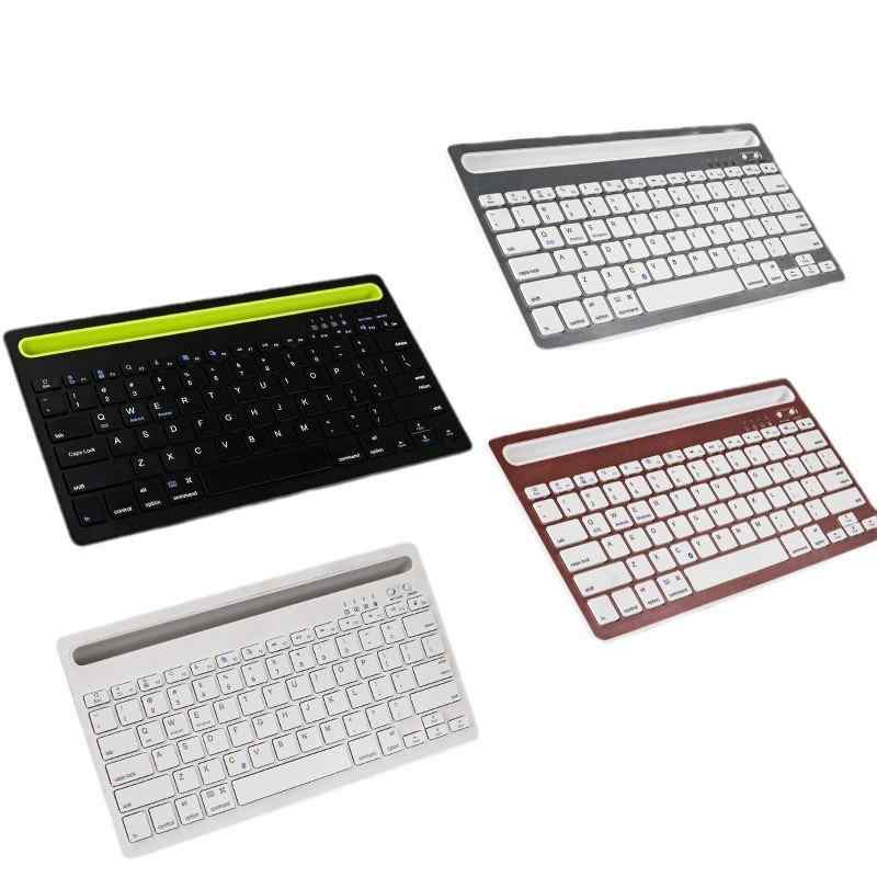 キーボード Bluetooth 静音 無線 デュアルモード デュアルチャネル ポータブル スマホ タブレット スタンド