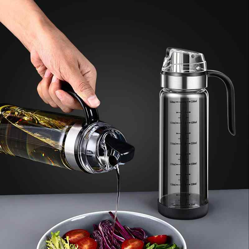 油壺 開閉 セット 漏れ防止 キッチン 家庭用 調味料ボトル 醤油 酢 オイル差し オイルボトル