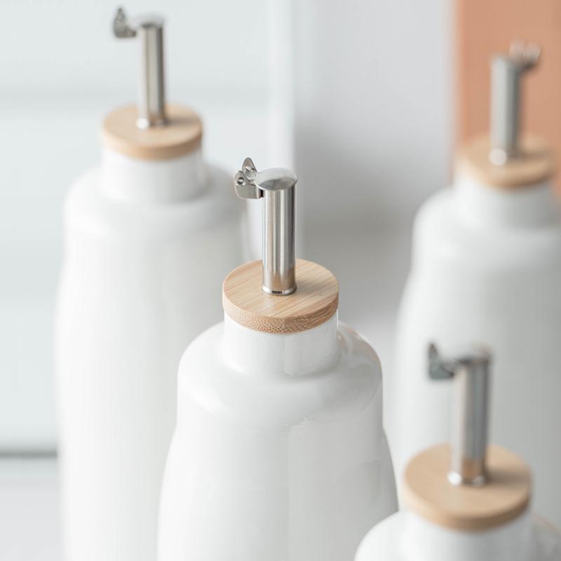 調味料入れ 油差し キッチン用 小分けボトル 醤油 酢 セラミック 詰め替え 液だれ防止 家庭用 オイルボトル