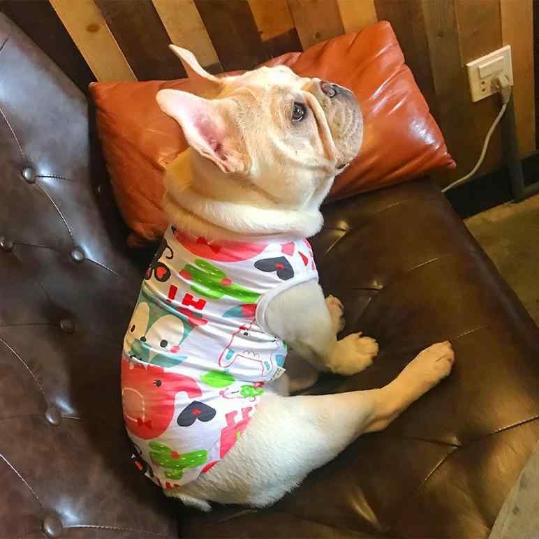 ペット服 小型犬 テディ シュナウザー パジャマ 部屋着 かわいい 綿・製品カテゴリ: 背心・スタイル: 英倫・性別: ユニセックス・カラー: 印花・サイズ: 1号, 2号, 5号, 7号, 6号, 4号, 3号・カテゴリ: ペット服装・素...