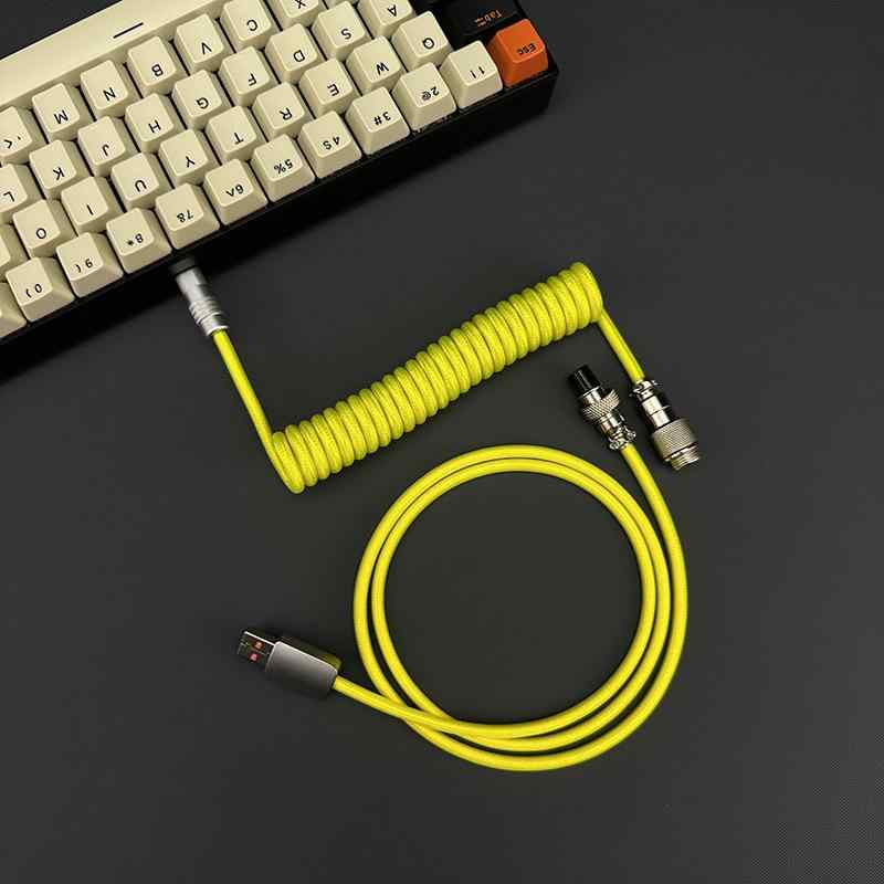 2キーボード 延長ケーブル ケーブル USB Type-C 機械式 スプリング 高耐久・接口タイプ: USB・ネットワークエンジニアリング: 配線設置・接続線: スマホ/USBデータ線・適用デバイス: 個人パソコン・線材材質: 銅・線材長さ...