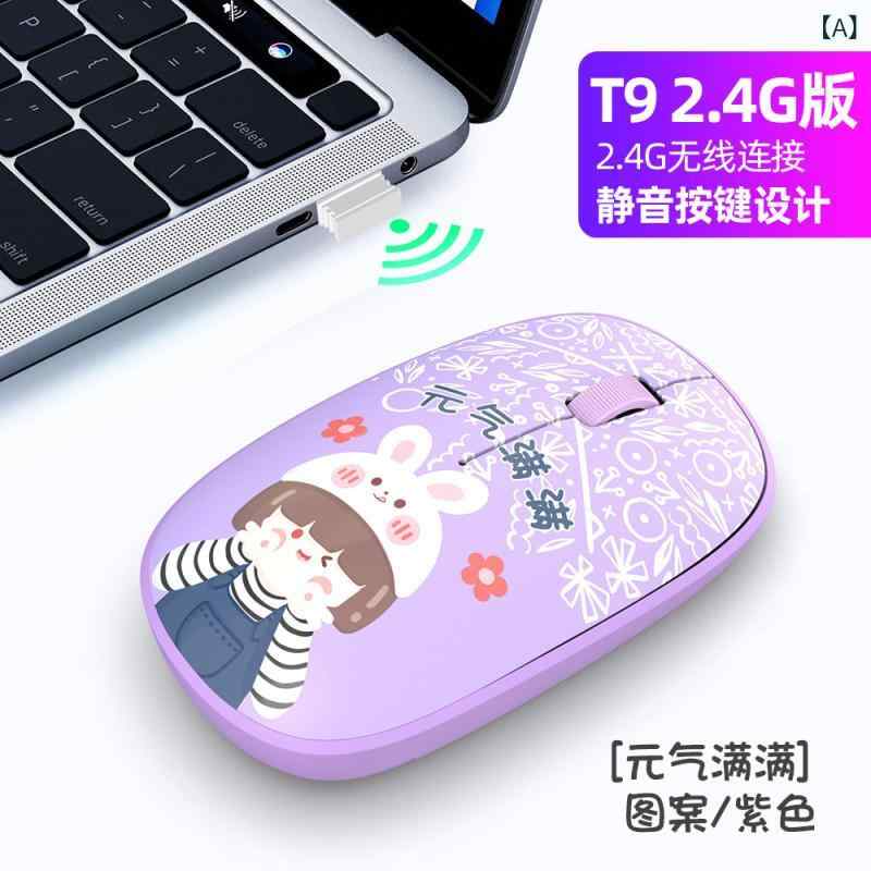 マウス 無線 静音 2.4G Bluetooth 国潮 かわいい パソコン 周辺機器 オフィス