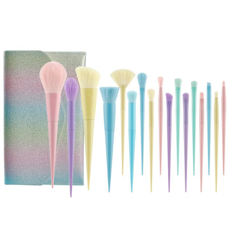 メイクブラシ 17本セット カラー 化粧ブラシ 柔らかい 繊維毛 フェイスブラシ アイシャドウブラシ・カテゴリ: 化粧ブラシ.化粧セットブラシ・ブラシ素材: ナイロン・ブラシケースタイプ: 袋・柄の素材: プラスチック・柄の仕様: 長柄・毛...