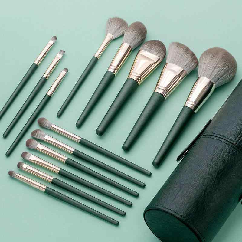 メイクブラシ セット 超柔らかい フェイスブラシ パウダーブラシ ファンデーションブラシ チークブラシ コンシーラーブラシ アイシャドウブラシ ノーズシャドウブラシ フルセット