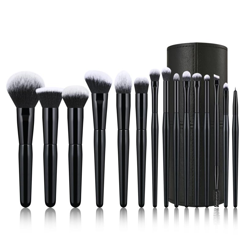 メイクブラシ セット 柔らかい毛 パウダーブラシ アイシャドウブラシ チークブラシ フルセット メイク道具・カテゴリ: 化粧ブラシ.化粧セットブラシ・ブラシ素材: 人造繊維・ブラシケースタイプ: PU・ブラシ柄素材: 木柄・ブラシ柄仕様: ...