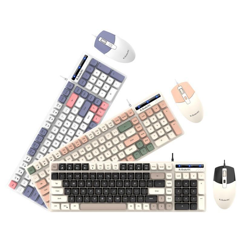 キーボード マウス セット 有線 USB 機械式 触感 事務 作業 パソコン ノートパソコン