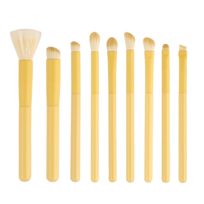 メイクブラシ 9本セット 超 мягкий パウダーブラシ チークブラシ アイシャドウブラシ フェイスブラシ コスメツール