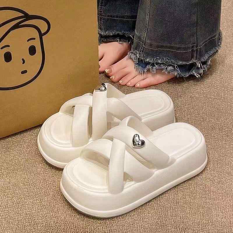 サンダル レディース EVA 厚底 ビーチサンダル カジュアル 普段使い 滑り止め 美脚効果 軽量