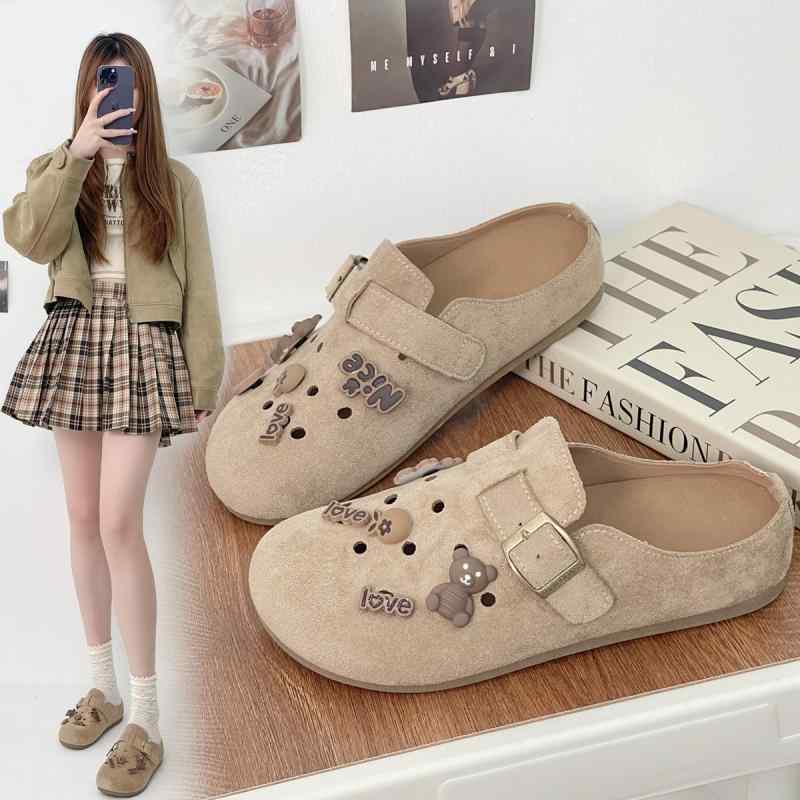 靴 レディース 柔らかい ソール 疲れにくい 通気性 镂空 かわいい アクセサリー サンダル スリッパ おしゃれ 普段使い