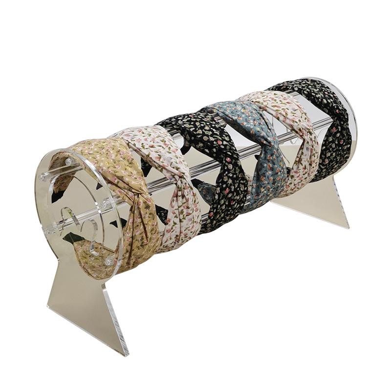 ヘアバンド レディース ヘアアクセサリー シュシュ 髪飾り 少女 かわいい 韓国風 収納 スタンド アクリル クリスタル