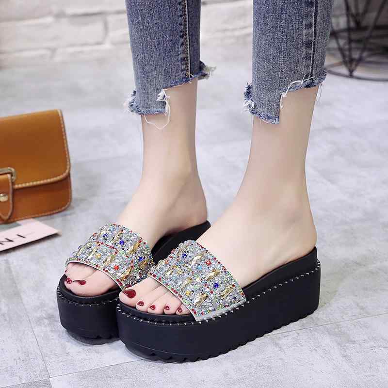 サンダル レディース 厚底 ウェッジソール ミュール つっかけ 高ヒール 歩きやすい 普段使い おしゃれ かわいい 黒 白 春夏