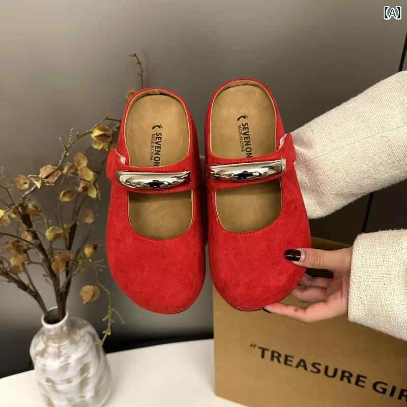 サンダル レディース 春夏 かわいい フラット ぺたんこ 歩きやすい ミュール スリッパ つっかけ ローヒール ラウンドトゥ フェイクスエード おしゃれ カジュアル 旅行 普段使い